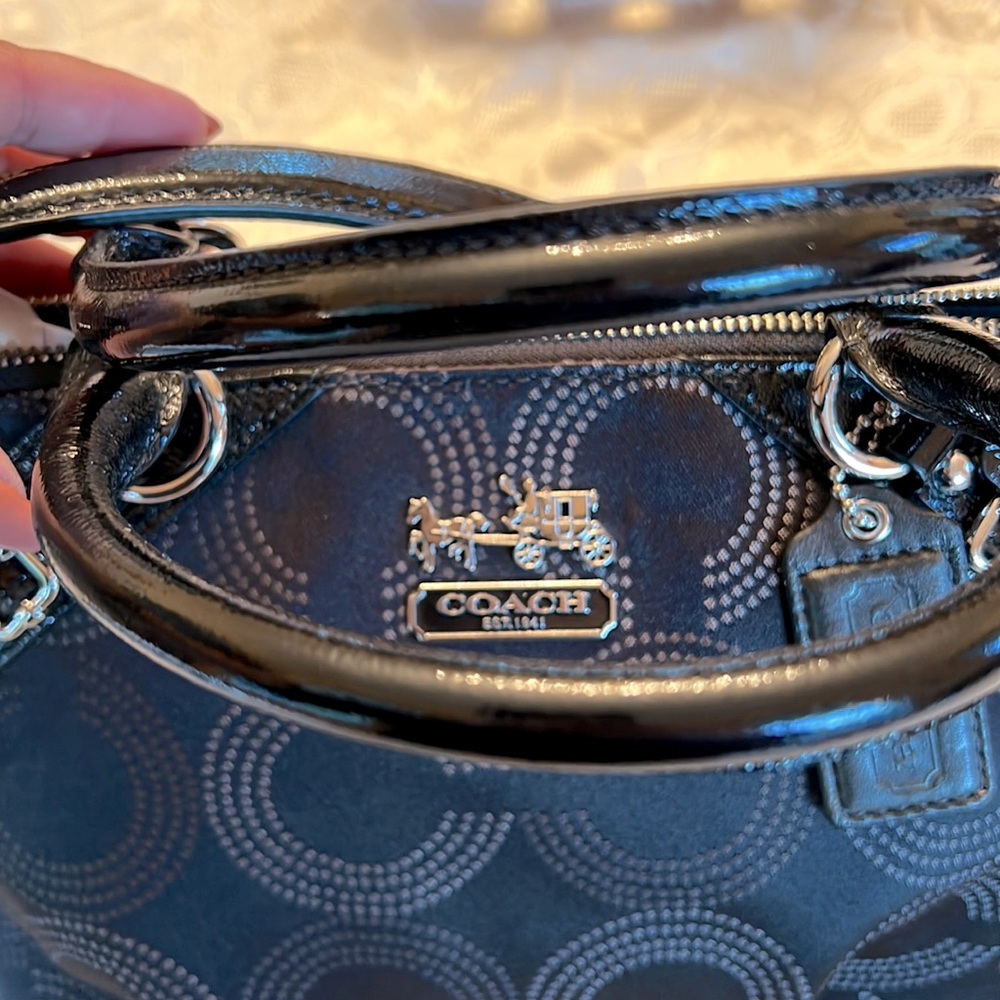 Coach Madison Sophia Dotted Op Art Satchel - Gem